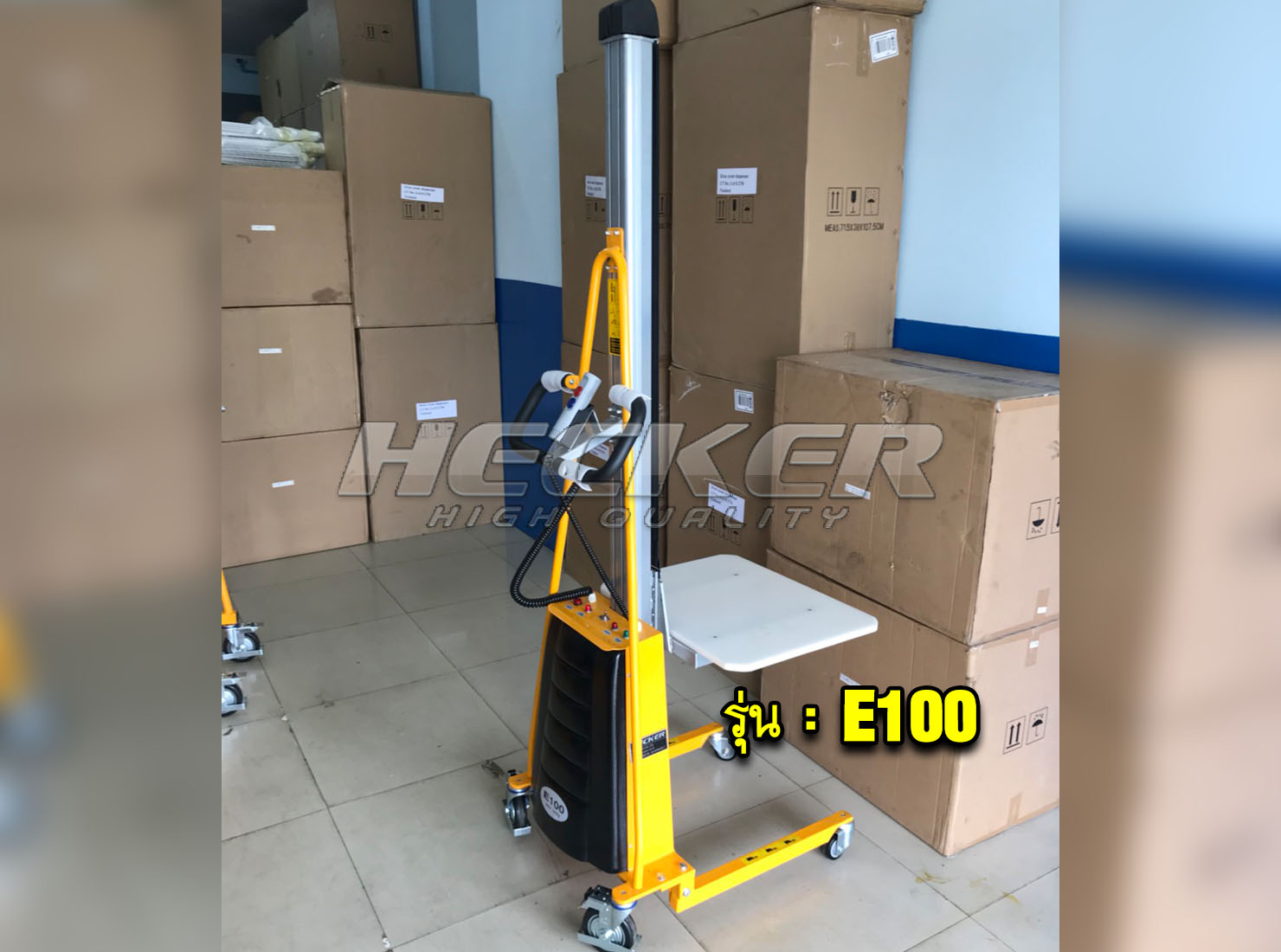 #How to Hand Stacker E100 – รถยกถังน้ำมันหมุนเท คุณภาพสูง ราคาถูก